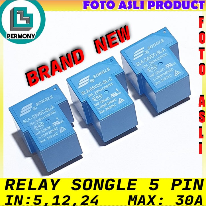 Jual Relay 5V 12V 24V 30A 4Pin 5Pin 6Pin 4 5 6 Pin 12 24 Volt 30 Amper ...