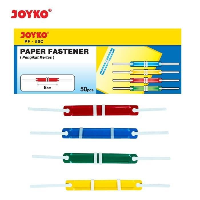 Jual Pengikat Kertas Plastik Warna Acco Paper Fasteners Joyko PF-50C ...