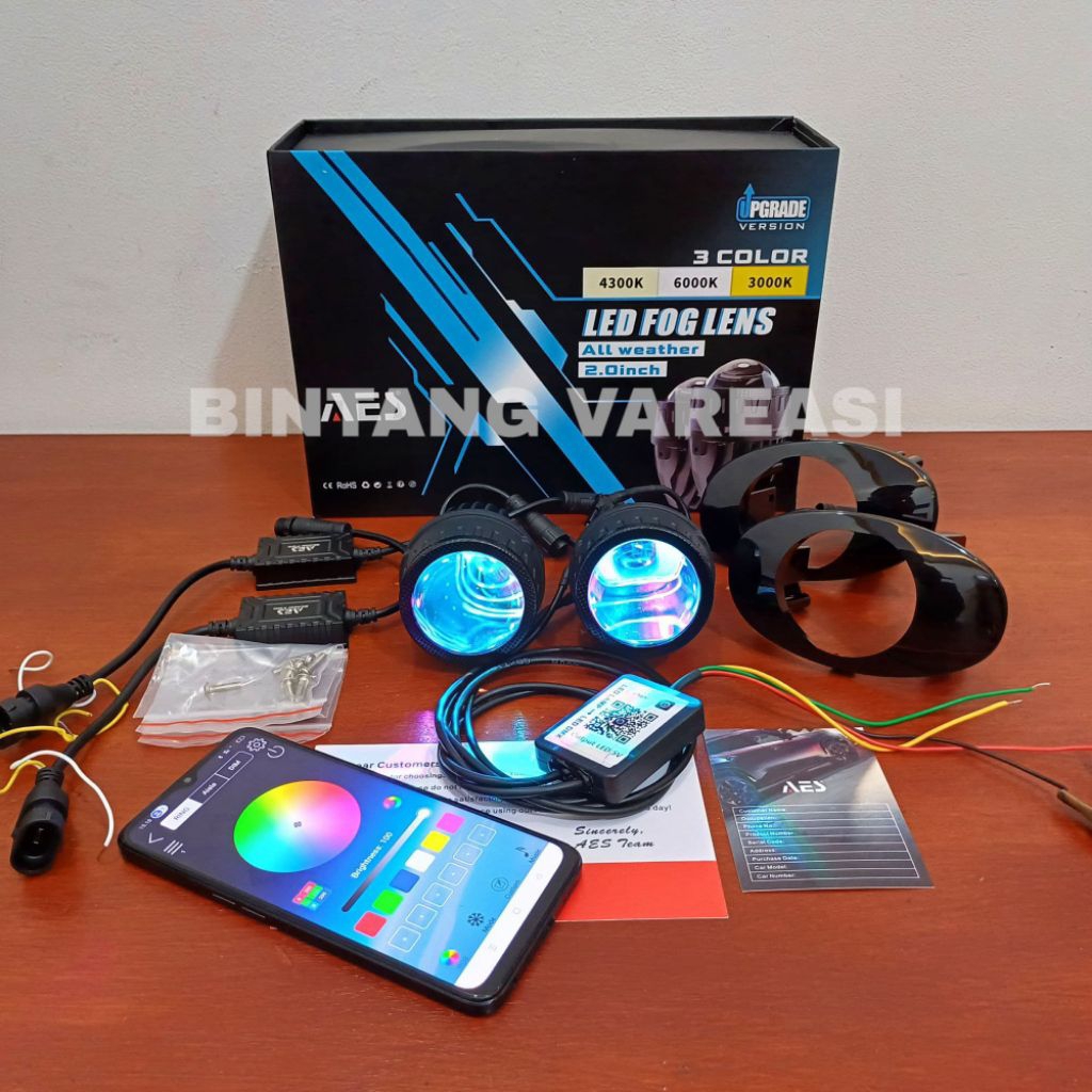 Jual LAMPU LED BUMPER AES 2 INCH CUSTOM DEMON RGB 3 WARNA ALLWEATHER ...
