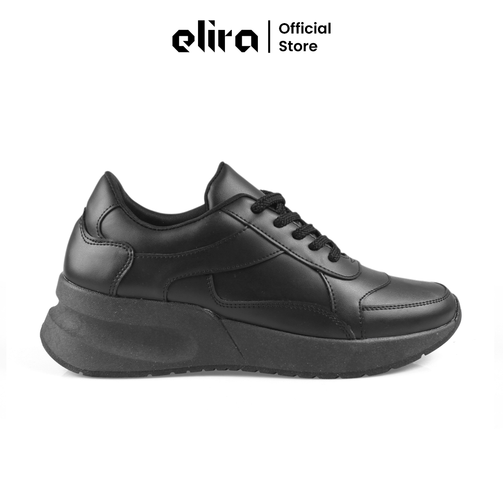 Jual ELIRA Sepatu Chunky Sneakers Wanita LAUREN Black White Casual ...
