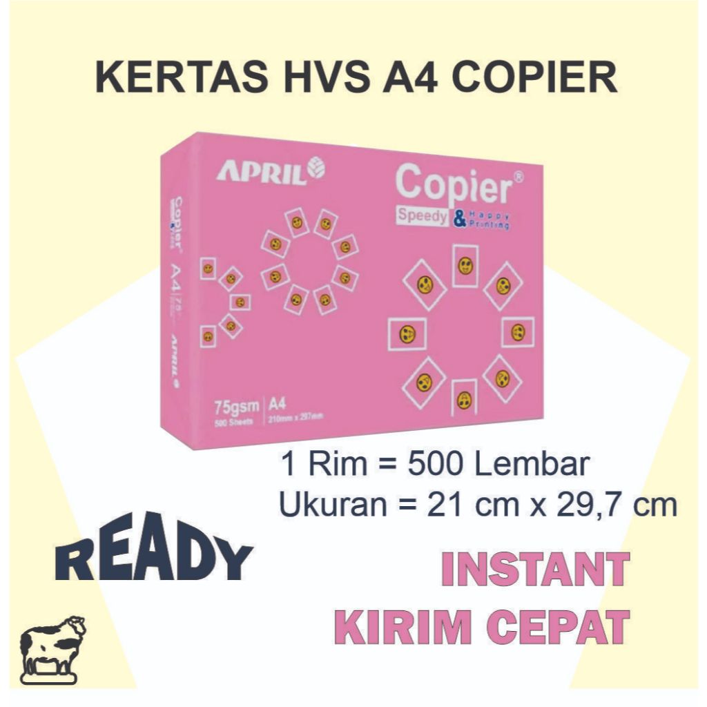 Jual Kertas HVS Copier A4 75 Gram 1 Rim |kebutuhan Cetak Sekolah ...