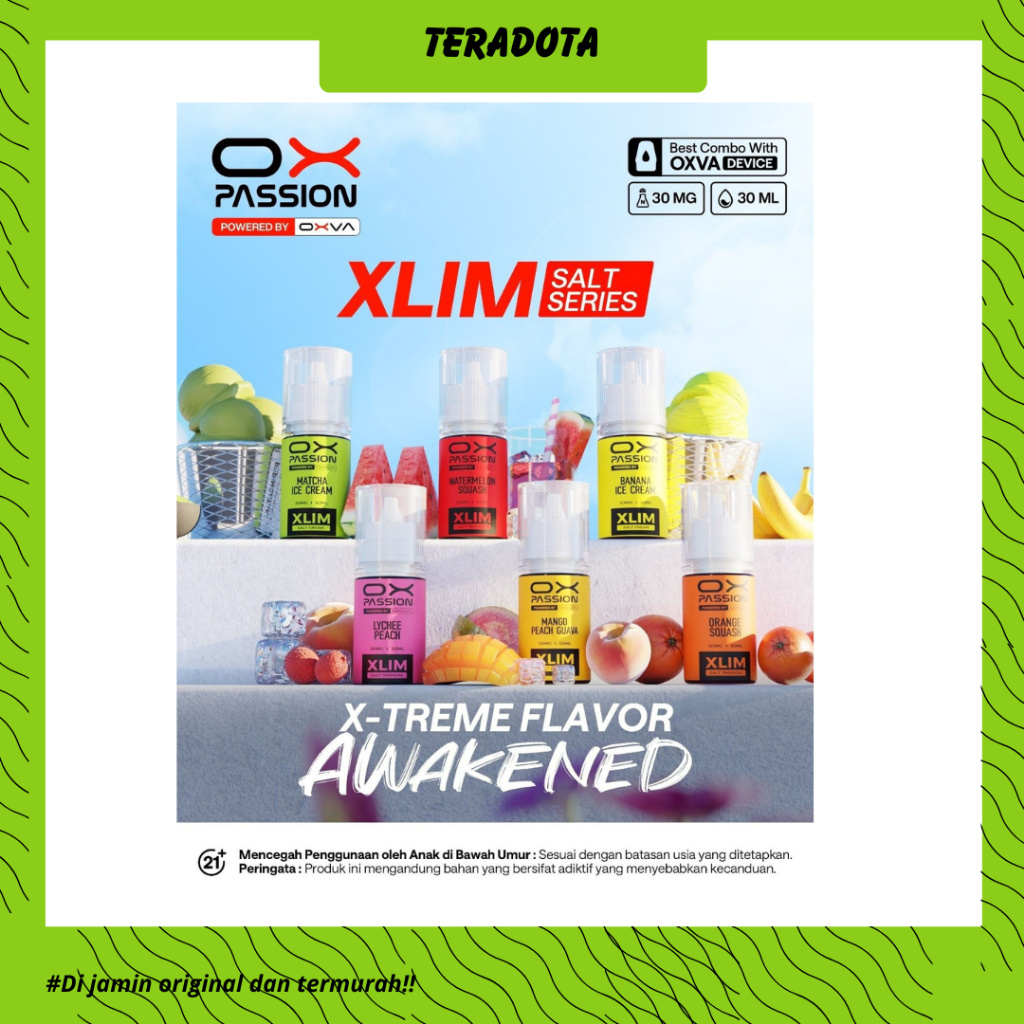 Jual OX PASSION NEW FLAVOUR LIQUID SALTNIC 30ML NEW SERIES LIQUID ...