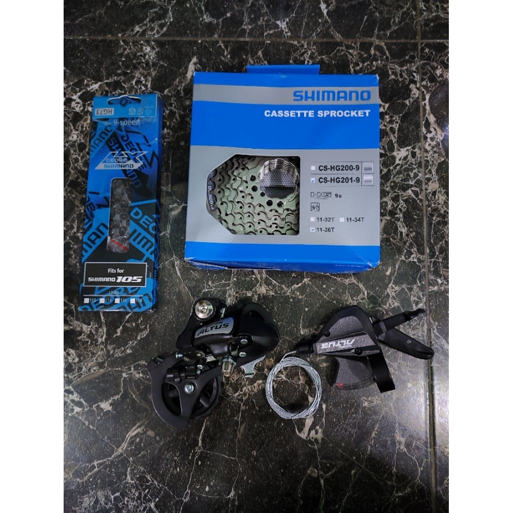 Jual Groupset grupset Shimano Altus 9 Speed 16 20 22 24 26 27,5 inch ...