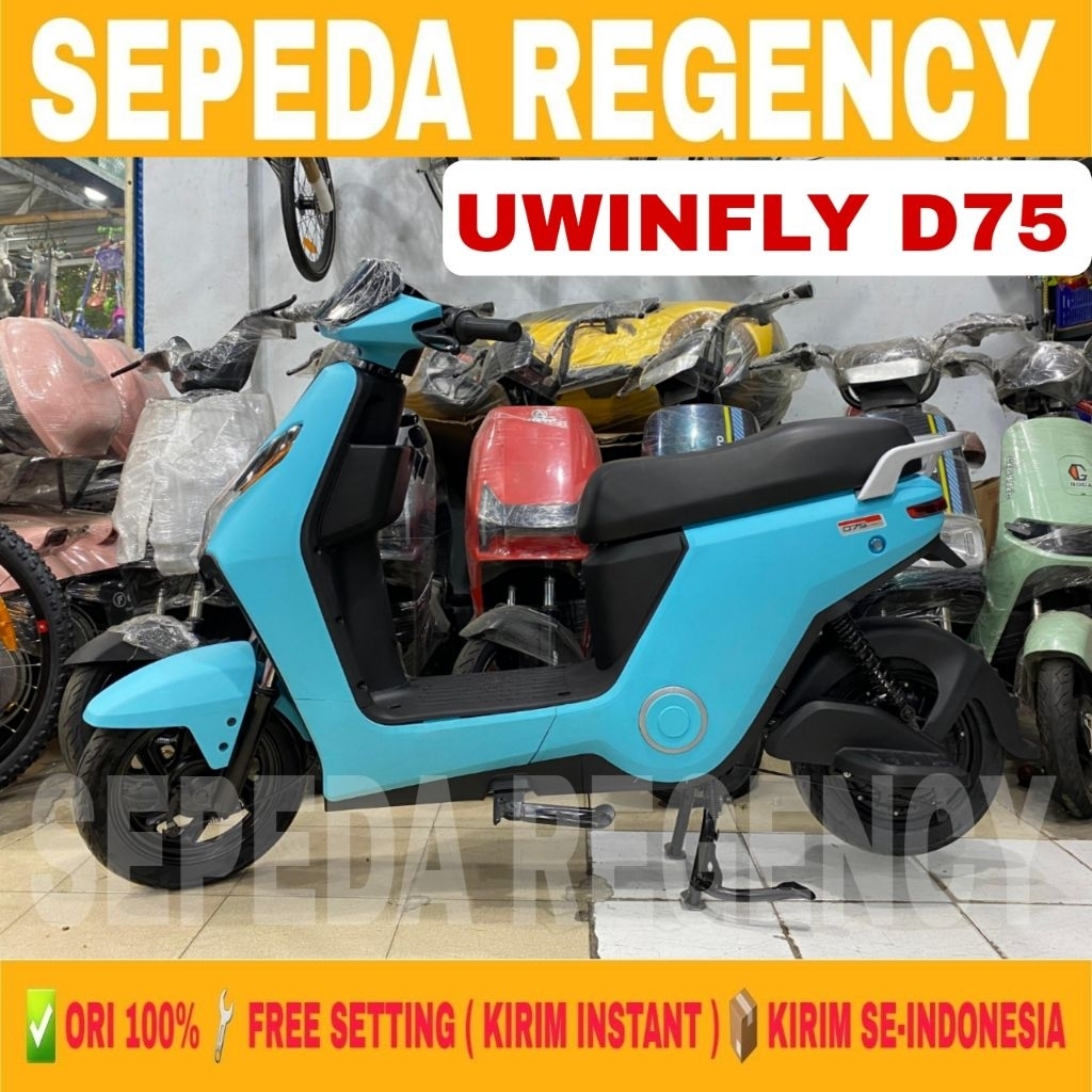 Jual Sepeda Listrik UWINFLY D75 D 75 Electric Bike 600 Watt Garansi Resmi | Shopee Indonesia