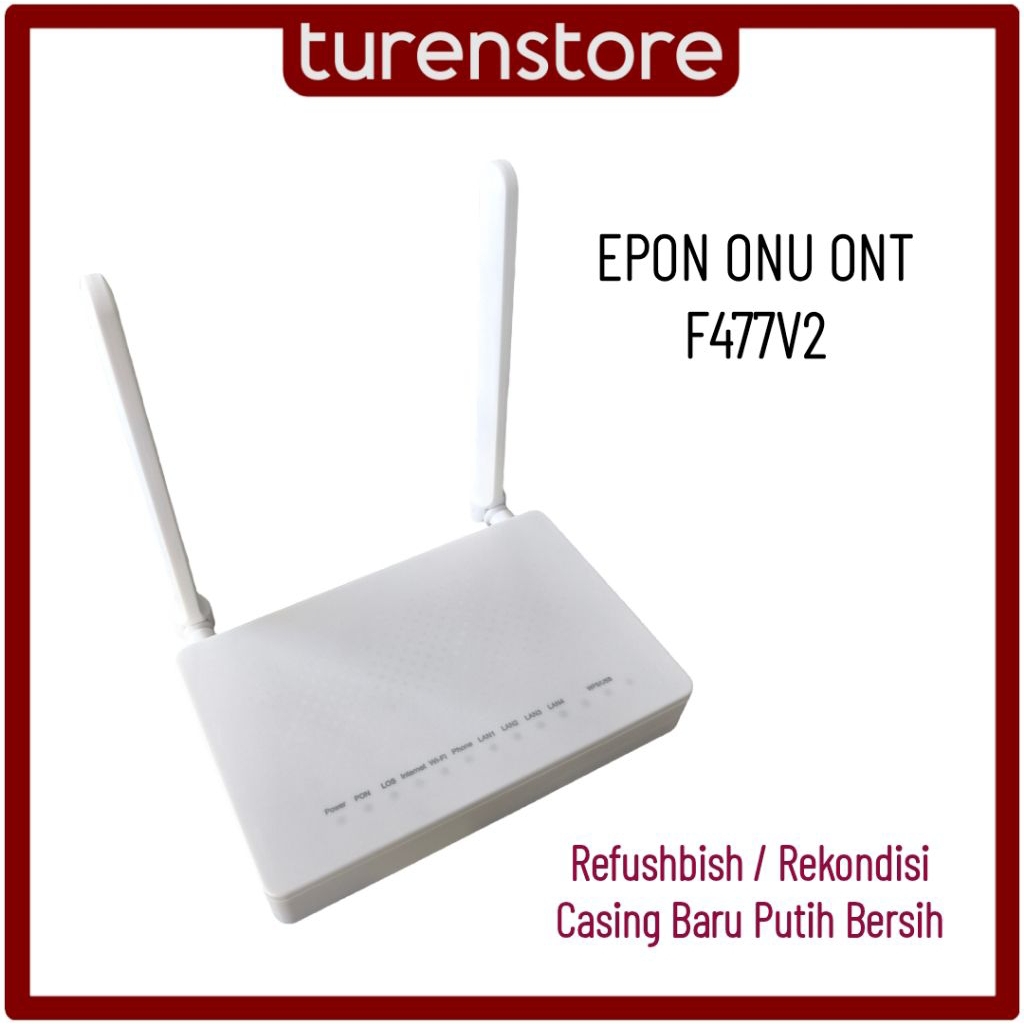 Jual F477V2 F477V3 EPON ONU ONT 3dBi dan 5dBi Casing Baru Putih Bersih ...