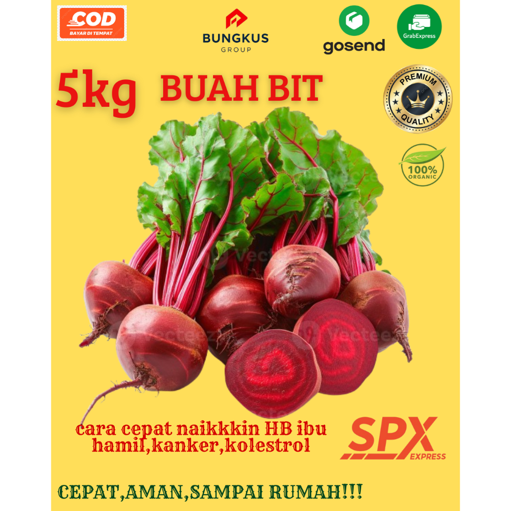Jual BUAH BIT-BEET ROOT 5KG FRESH PALING MURAH KIRIM INSTANT AREA ...