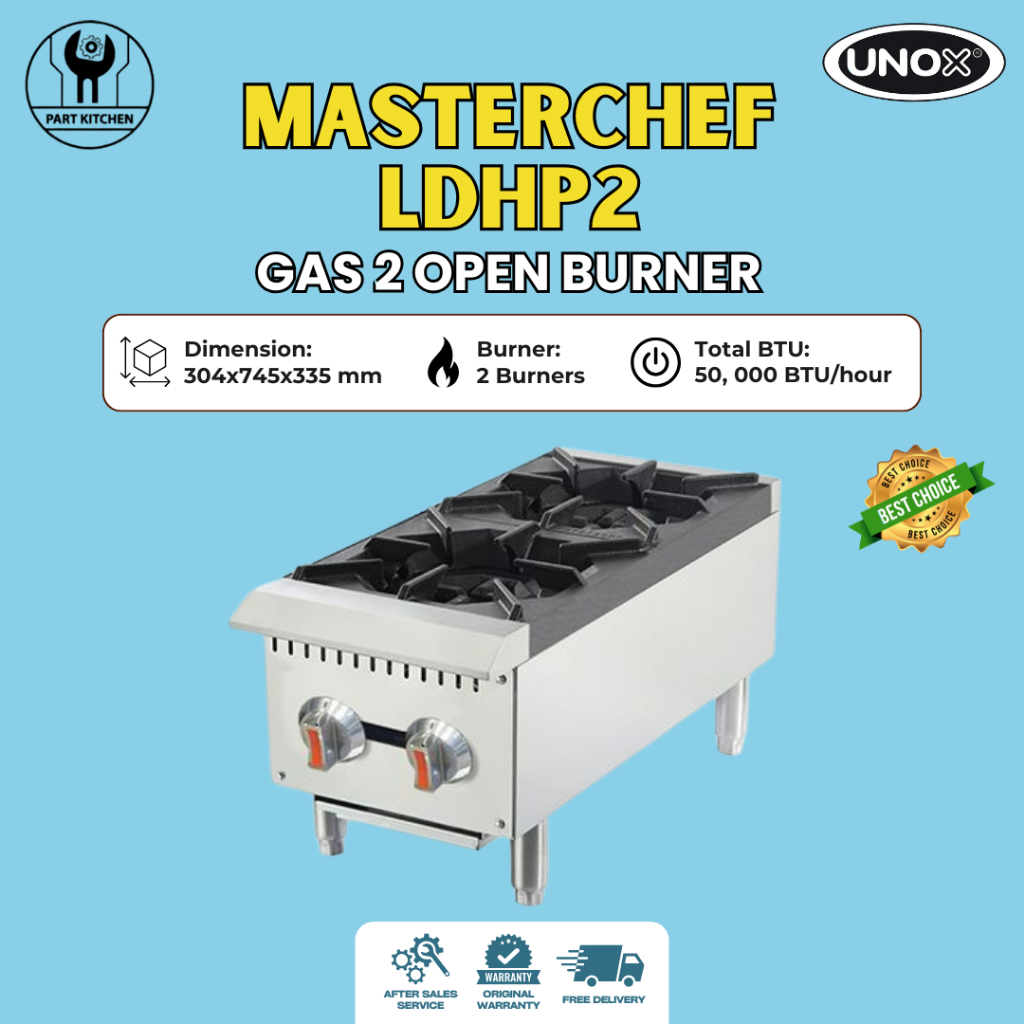 Jual Cooking Line Masterchef Gas Stove 2 Burner LDHP2 Kompor 2 Tungku ...