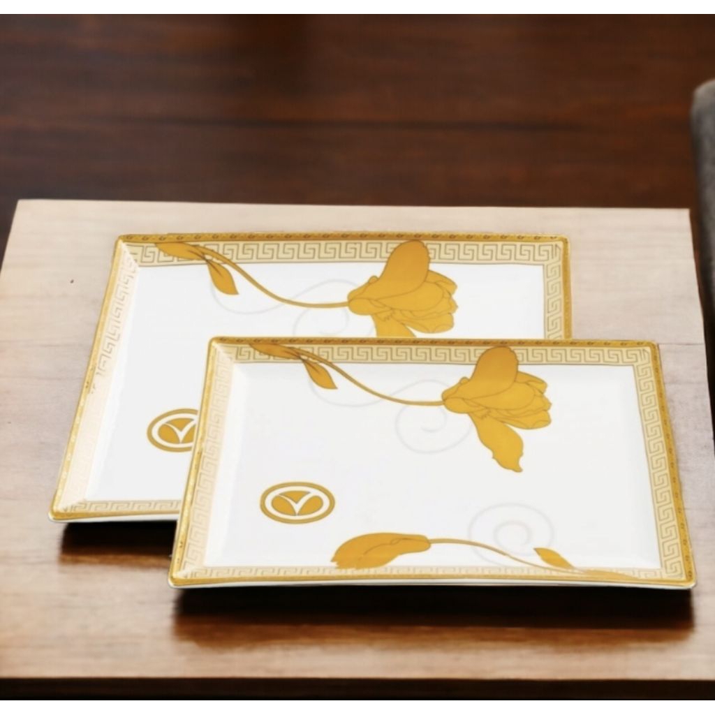 Jual Piring saji VICENZA P71 LILY berkapasitas besar, set 2 size piring ...