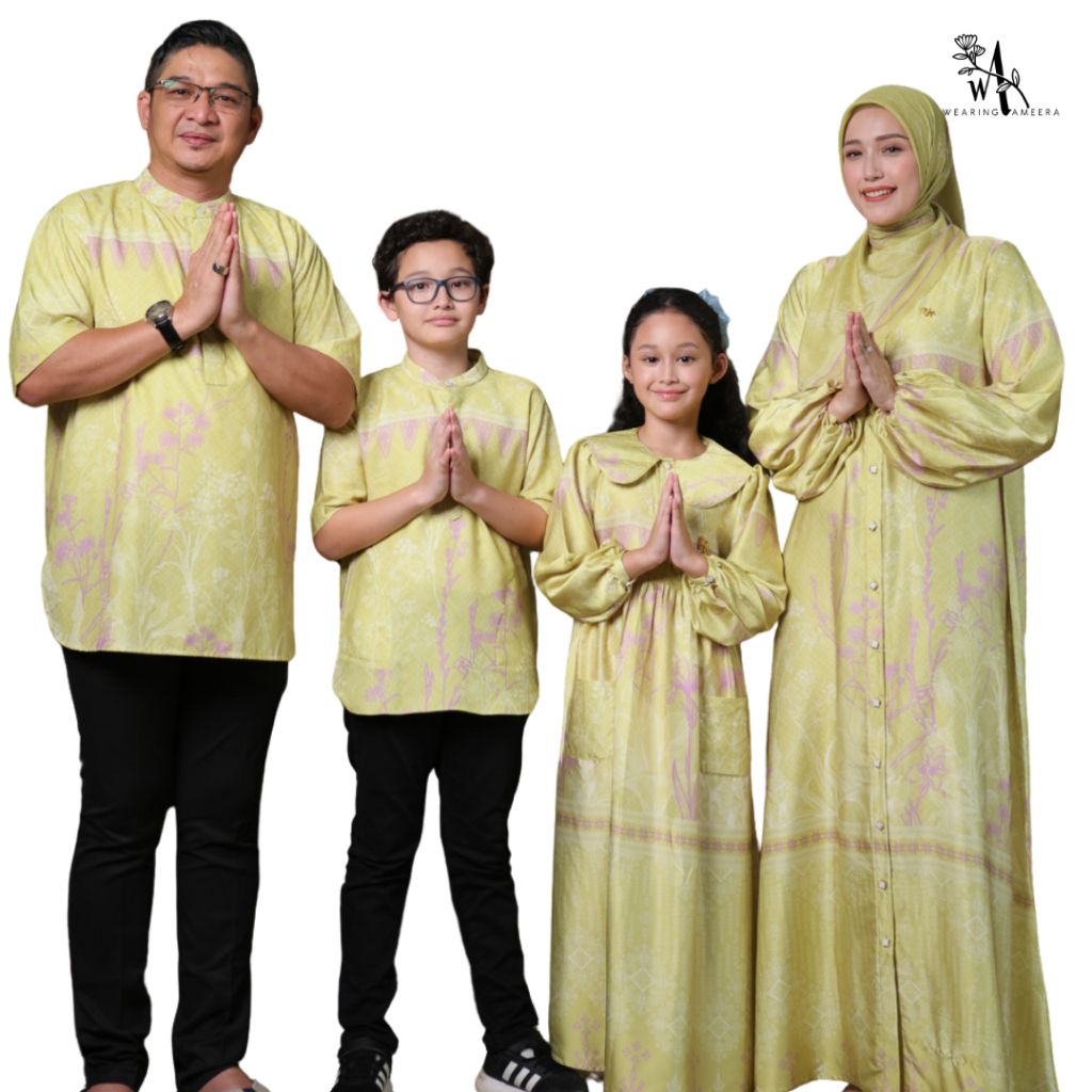Jual Marwah Series Yellow Sarimbit Lebaran Family Set Keluarga by ...