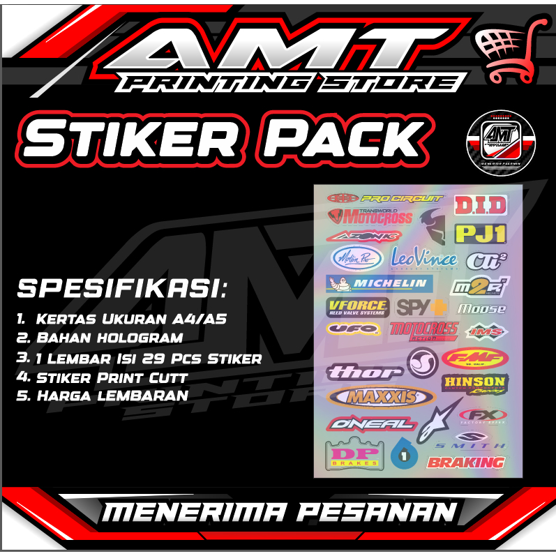 Jual Sticker pack-Stiker Sponsor-cocok buat Motor,Mobil,Hp,Laptop,Helm ...