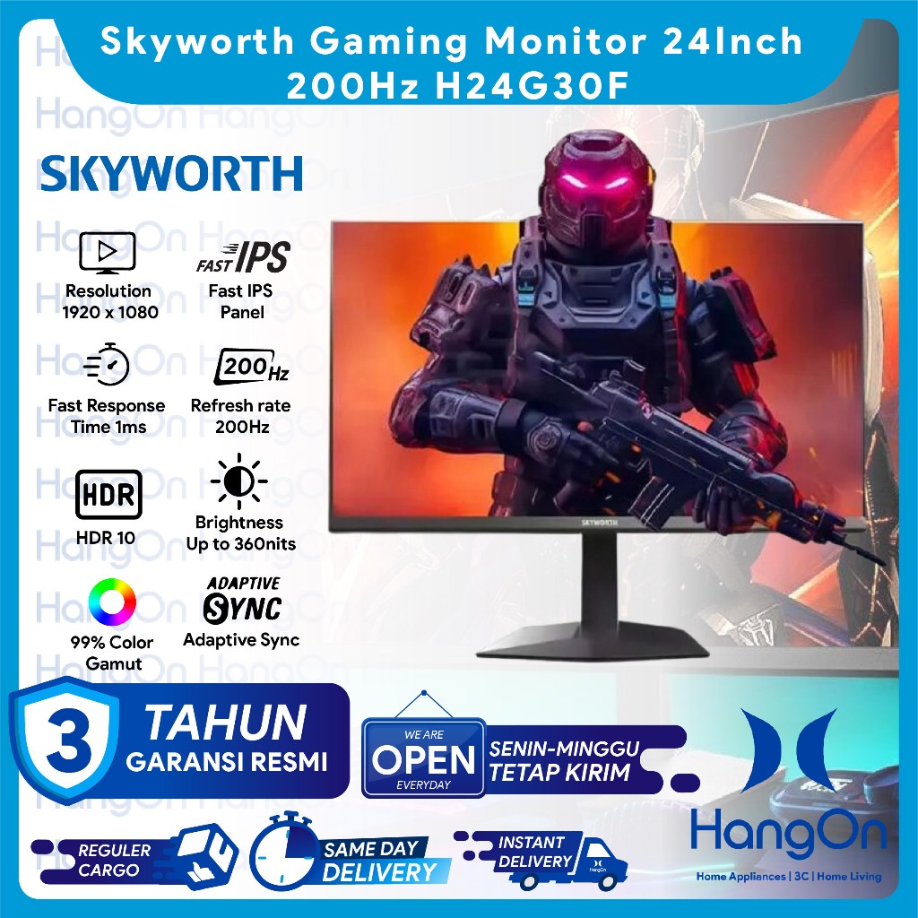 Jual Skyworth H24G30F Monitor Gaming 24 Inch 200Hz Fast IPS Panel ...
