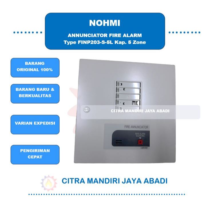 Jual ANNUNCIATOR PANEL FIRE ALARM NOHMI 5 Zone | Shopee Indonesia