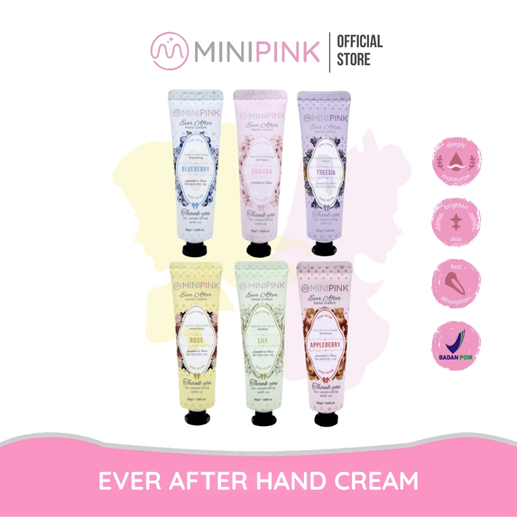 Jual MINIPINK Ever After Hand Cream Fruity Floral | Krim Tangan Lotion ...