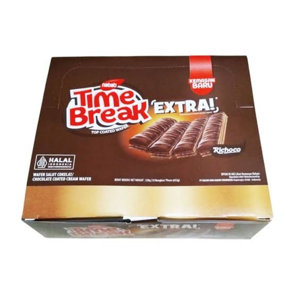 Jual TIME BREAK EXTRA RASA COKELAT NETTO 10 PCS X 48 GR MURMER | Shopee ...