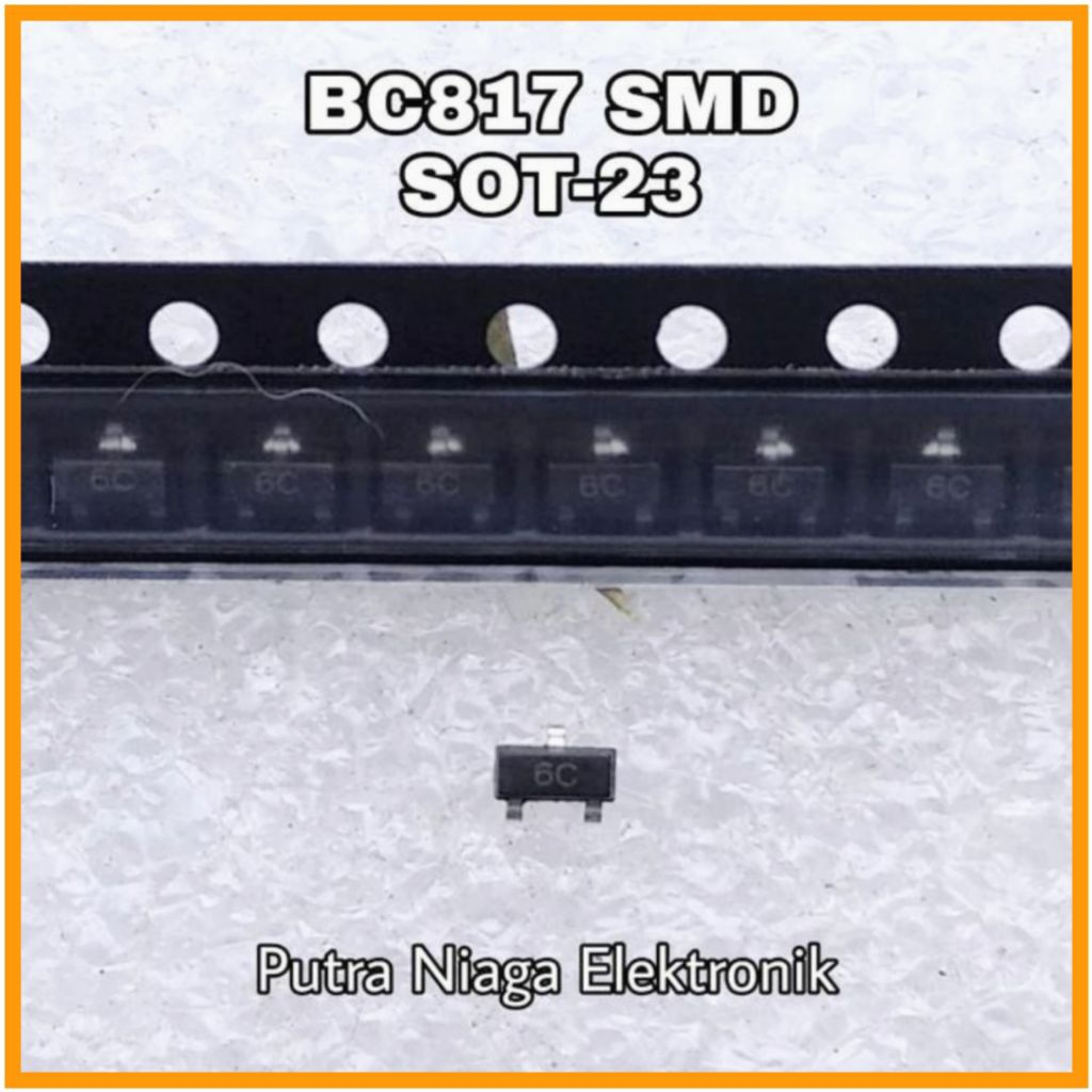 Jual Transistor SMD 6B / 6C BC817 NPN SOT23 Kode 6B / 6C TR BC 817 SMD ...