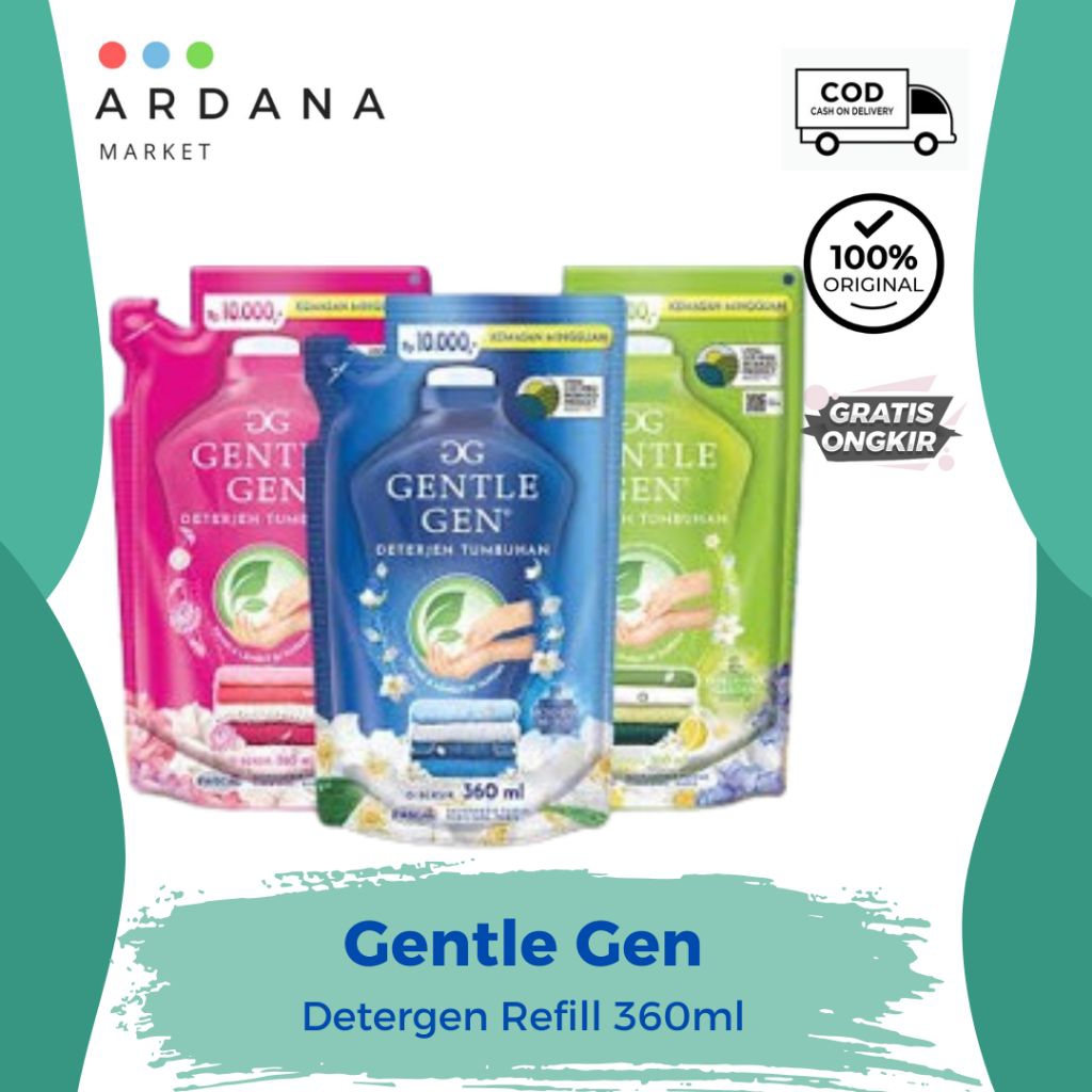 Jual Gentle Gen Detergen Cair Botol 700 ml / Refill 360ml | Shopee ...