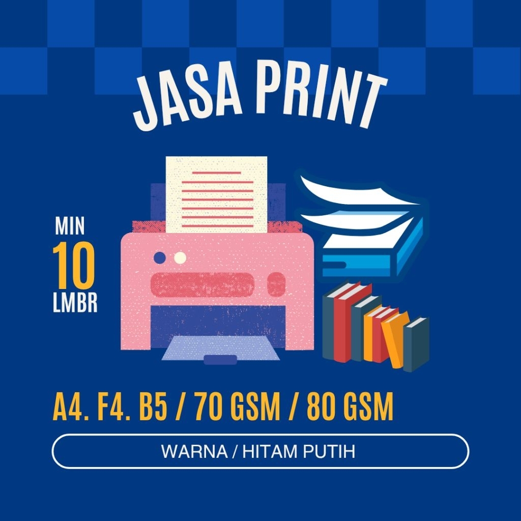 Jual Jasa Print dokumen min. 10lembar/ print skripsi/ print tugas ...