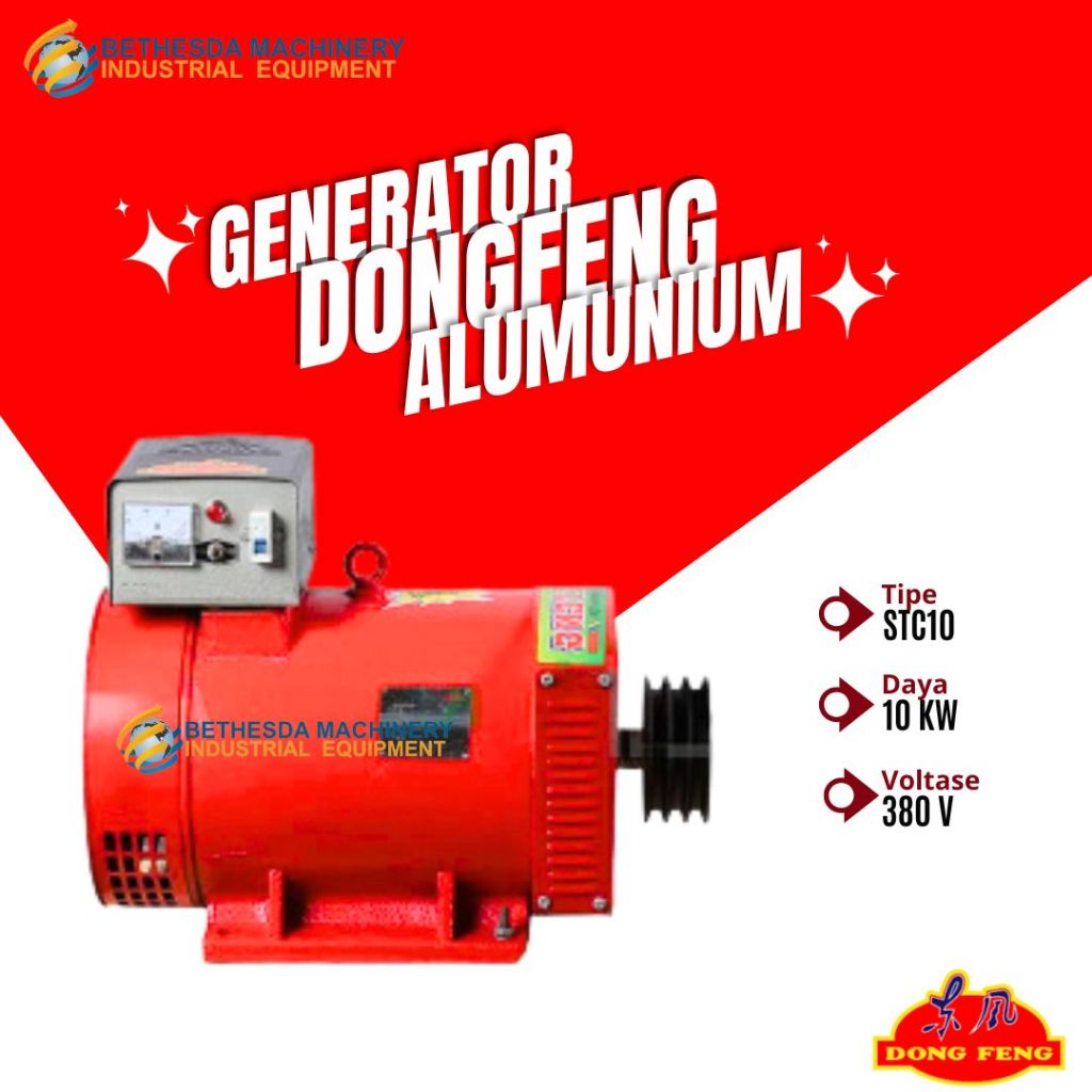 Jual Mesin Generator Genset 10000 Watt 3 Phase DongFeng 10 Kw STC 10 ...