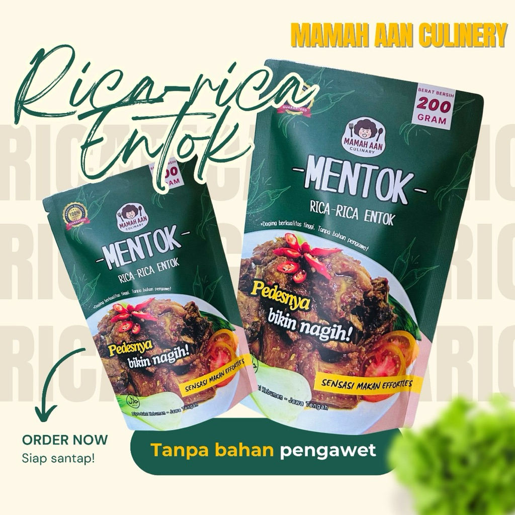 Jual MAMAH AAN RICA RICA ENTOK BASUR BEBEK MERCON – Pedas Nampol, Siap ...