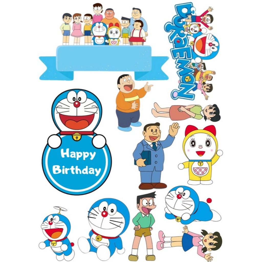 Jual TOPPER CAKE DORAEMON / Ulang Tahun Tema Doraemon | Shopee Indonesia