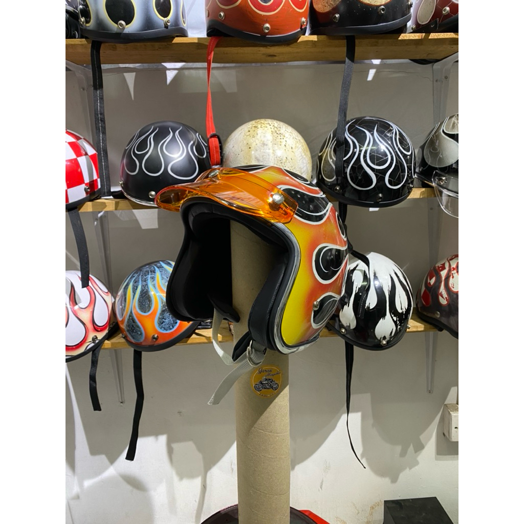 Jual Helm Bogo Custom Api | Shopee Indonesia