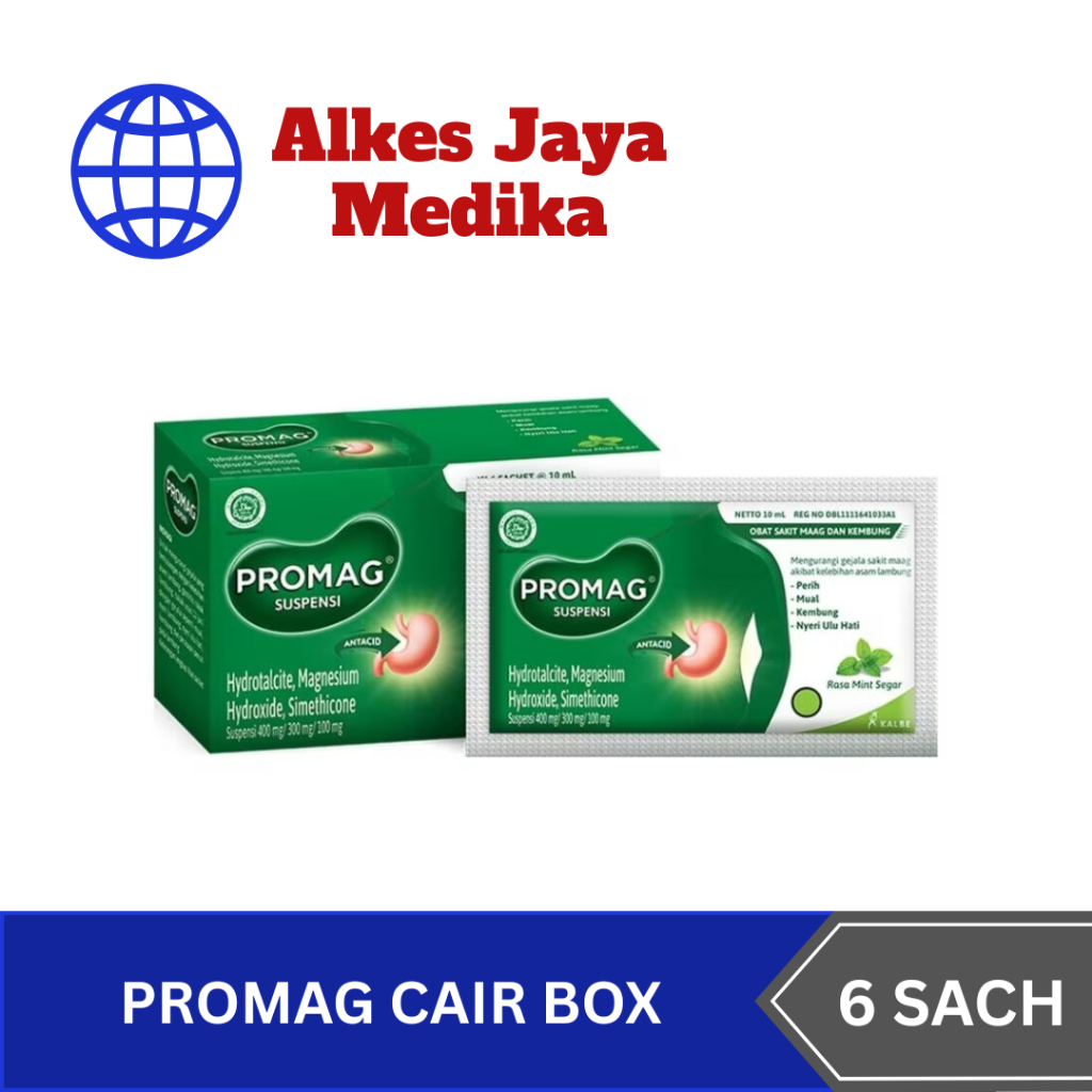 Jual Promag Cair 10ml (1box @6sachet) -Obat Maag Dan Asam Lambung ...
