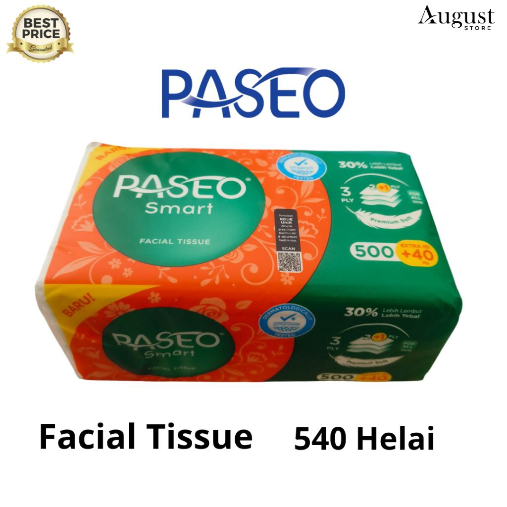 Jual Tisu Tissue Paseo Smart Isi 540 Helai / 3 Ply / 180 Sheets ...