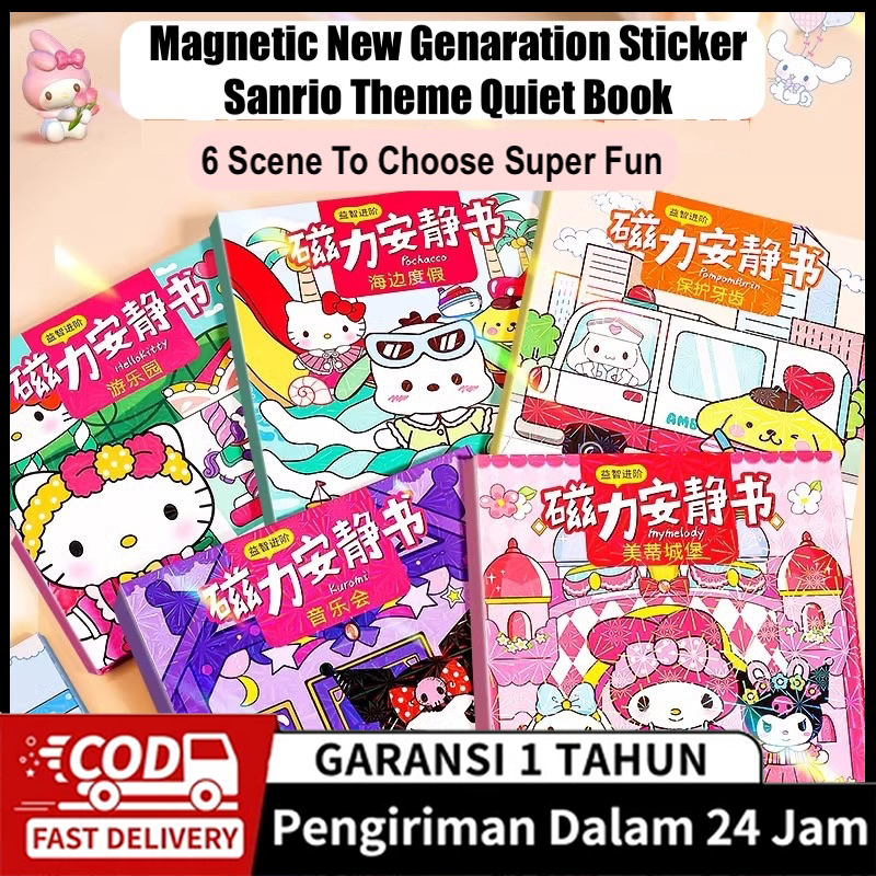 Jual 【COD】Kuromi Samara Magnetic New Generation Sticker Sanrio Theme ...