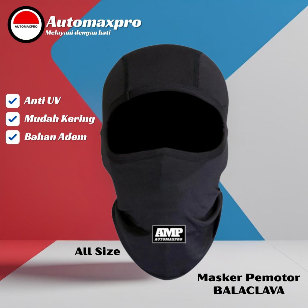 Jual Automaxpro AMP Masker Motor Balaclava Face Mask Masker Helm ...