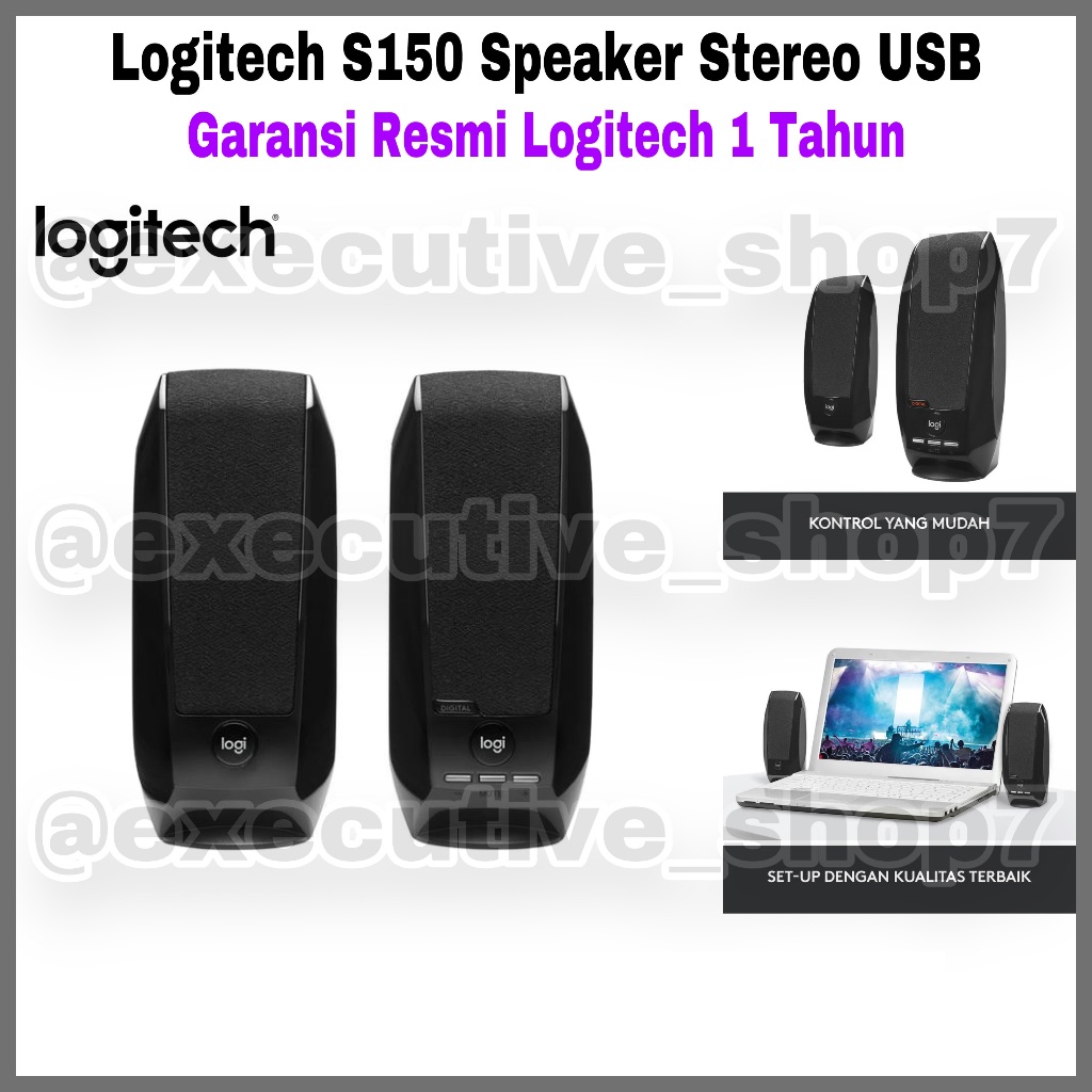 Jual Logitech S150 Speaker Stereo USB - Garansi Resmi Logitech 1 Tahun ...
