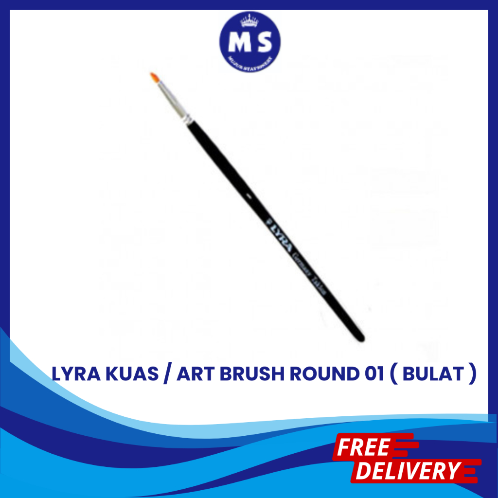 Jual LYRA KUAS / ART BRUSH ROUND 01 ( BULAT ) | Shopee Indonesia