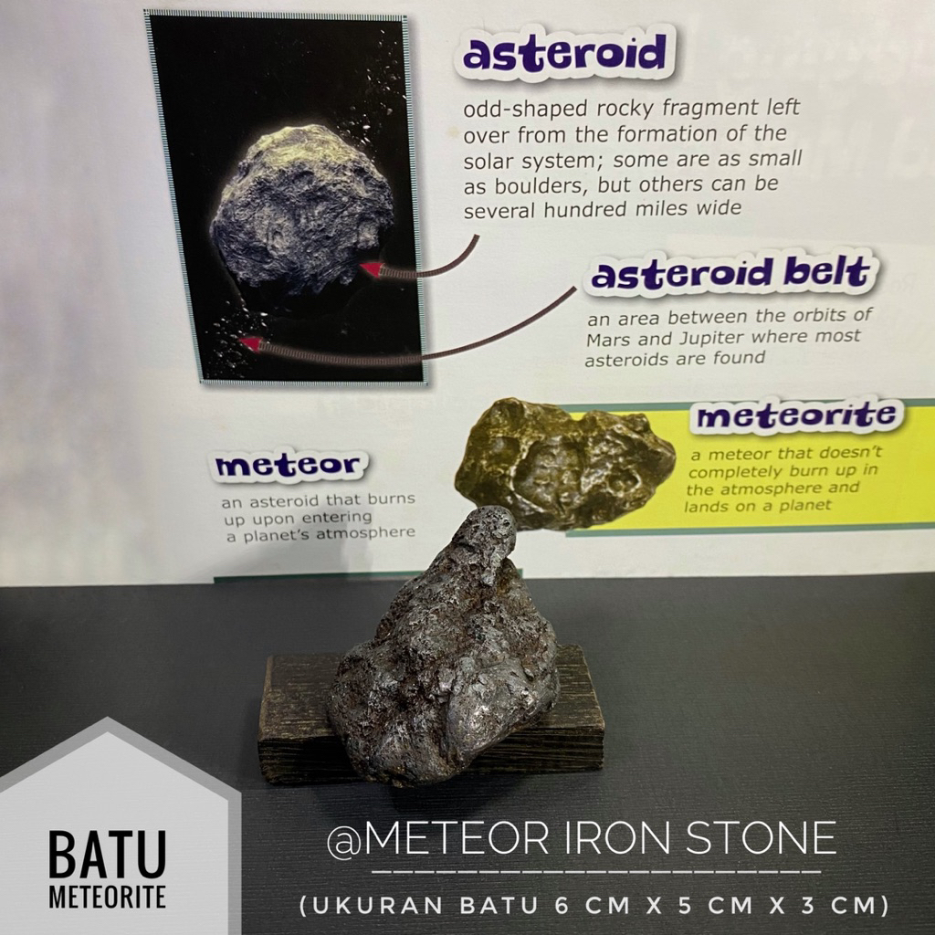 Jual Meteor Iron Stone A6 atau Batu Meteor atau Meteorite Stone atau ...