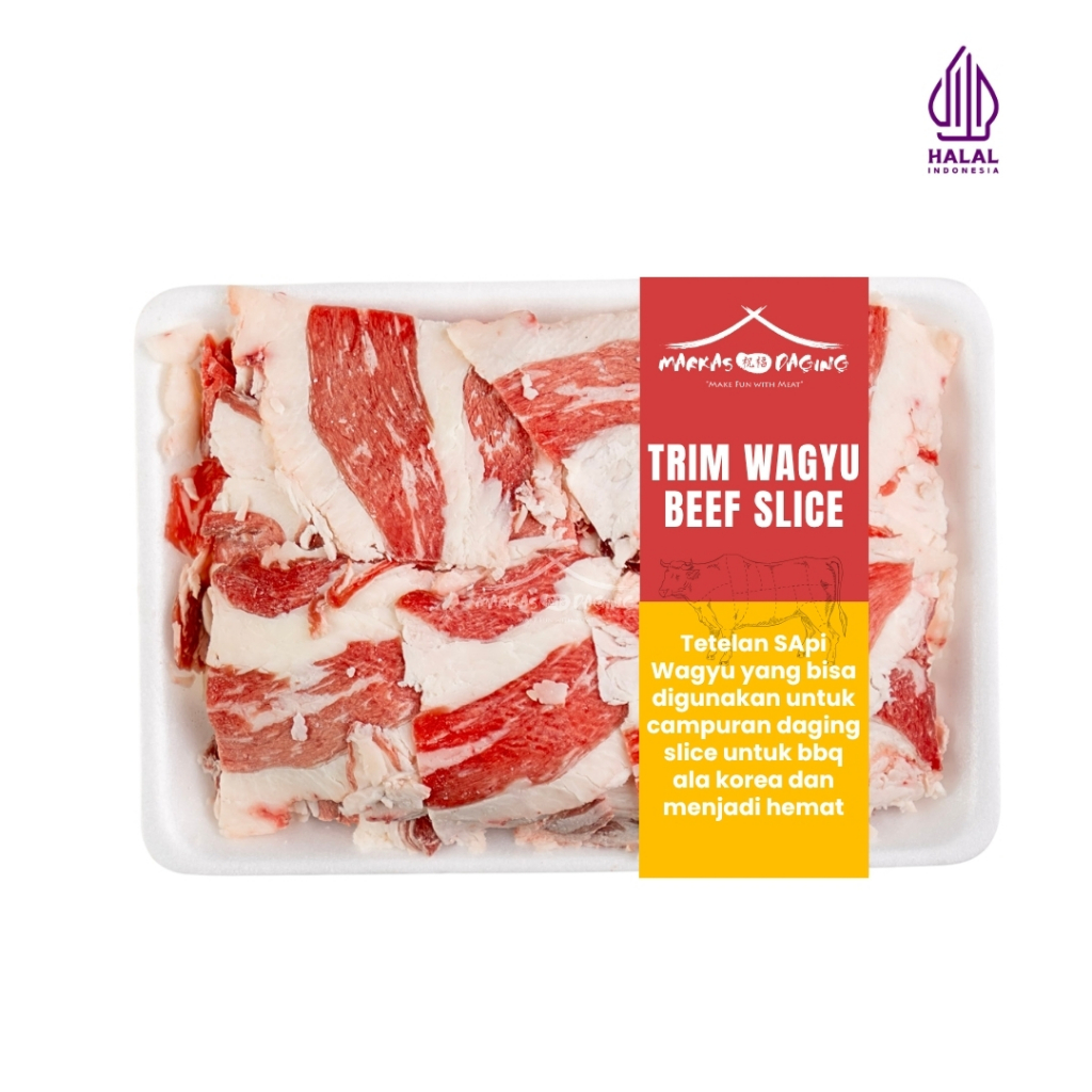 Jual TRIM WAGYU BEEF SLICE Beef Slice Shabu Sukiyaki Wagyu AUS Trim 500 ...