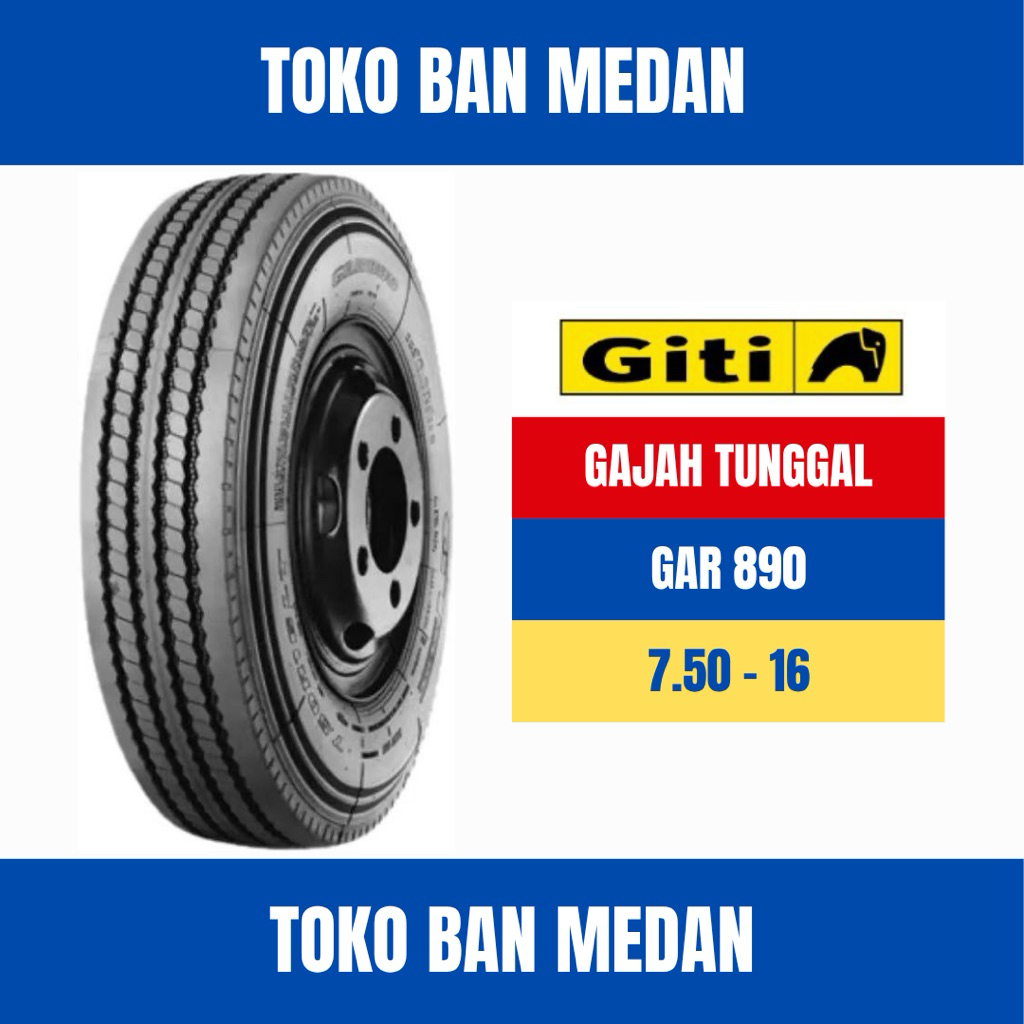 Jual BAN TRUK GITI GAR 890 750 R16 16 KAWAT ( KOMPLIT BAN DALAM DAN SELENDANG ) | Shopee Indonesia