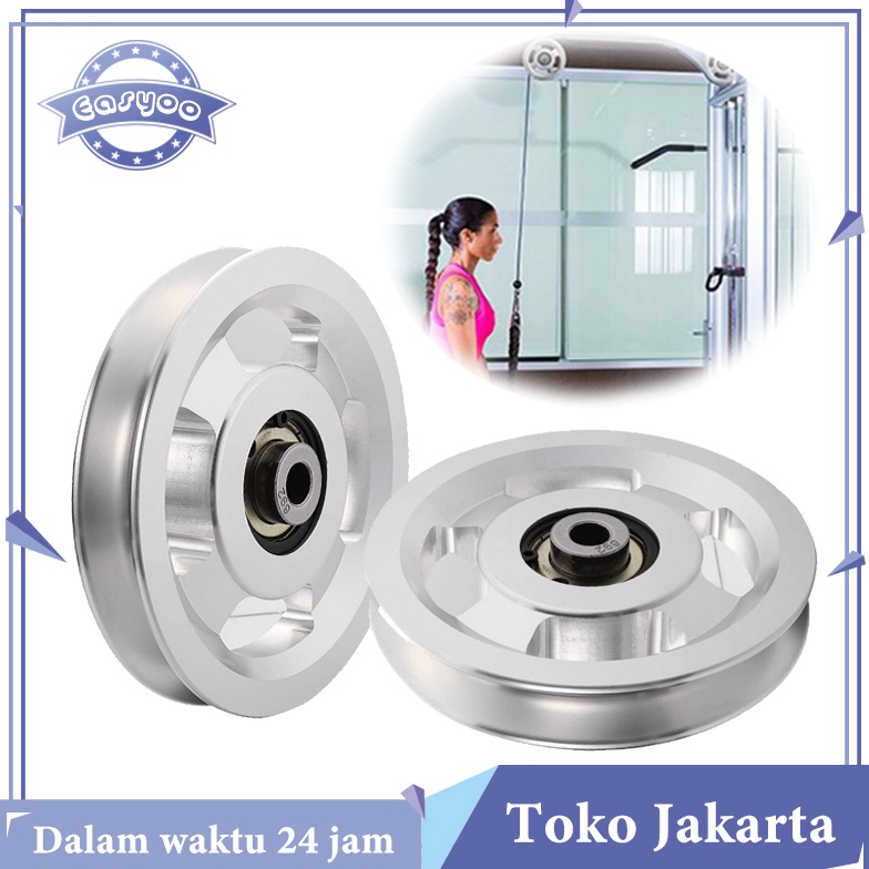 Jual KODE A35K Roda Katrol Gym 88mm Pulley Gym Universal Pulley Wheel ...