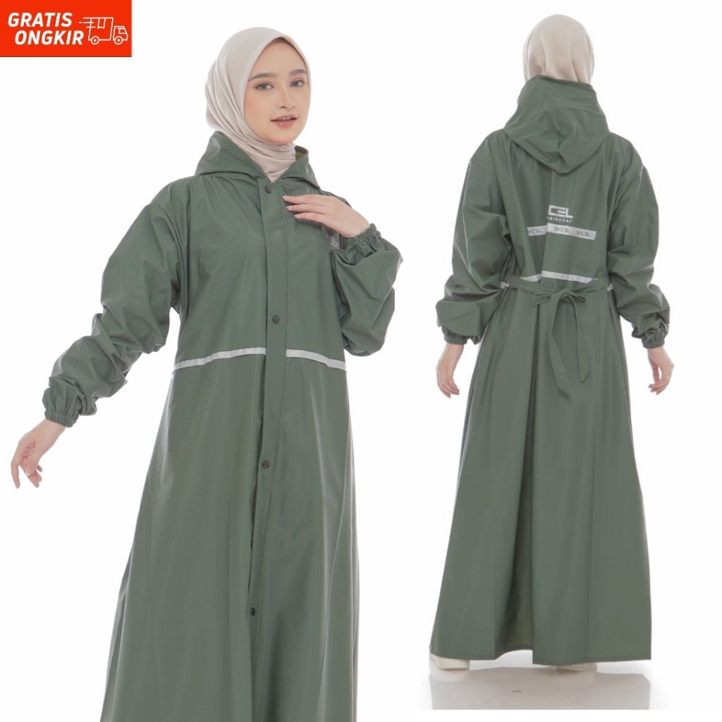 Jual Jas Hujan Wanita Model Gamis Anti Rembes Terbaik By EXCEL Bahan ...