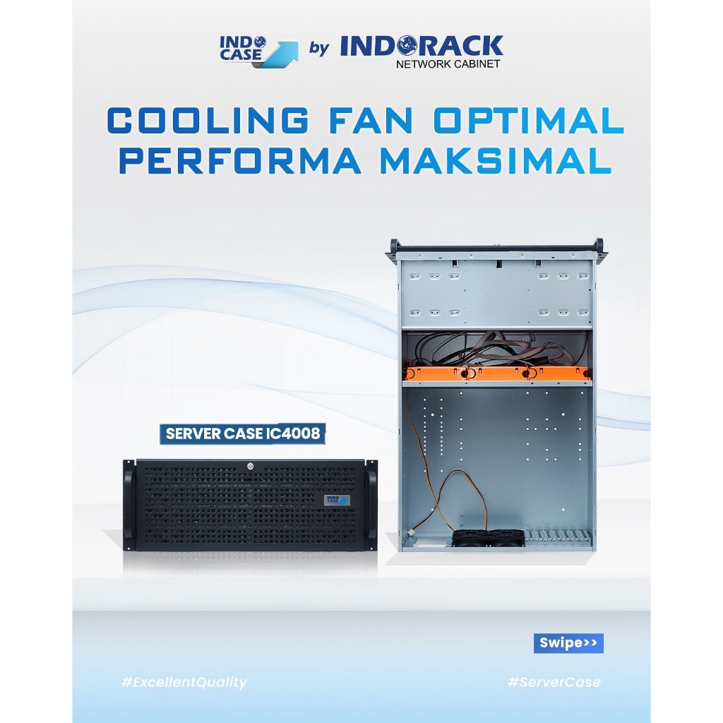 Jual IC4008 Rackmount Case 4U 10 Bay HDD SATA 2 Bay Internal Casing ...