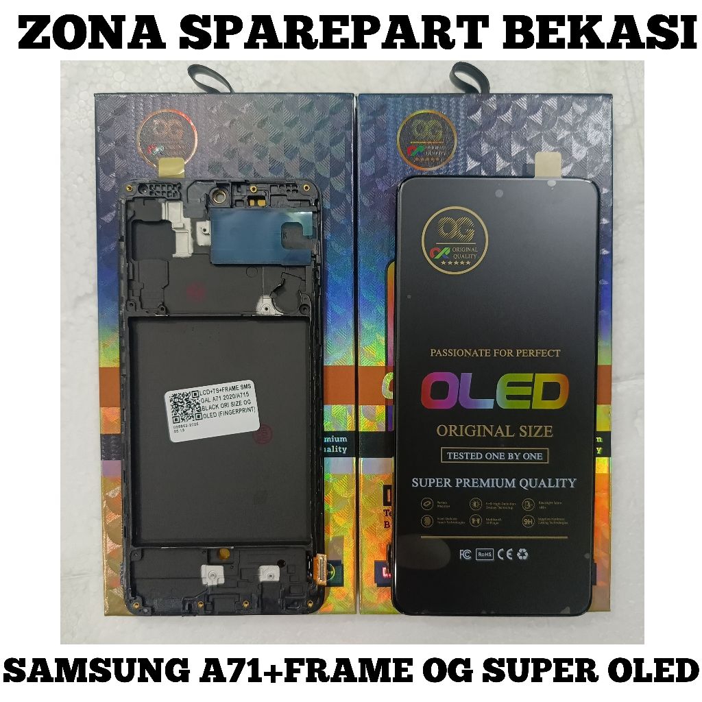 Jual LCD+TS SAMSUNG A71+FRAME OG SUPER OLED | Shopee Indonesia