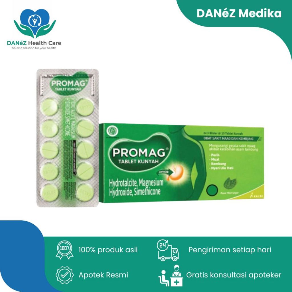 Jual Promag 1 BOX ISI 3 STRIP - Obat Maag Sakit Lambung Melilit ...