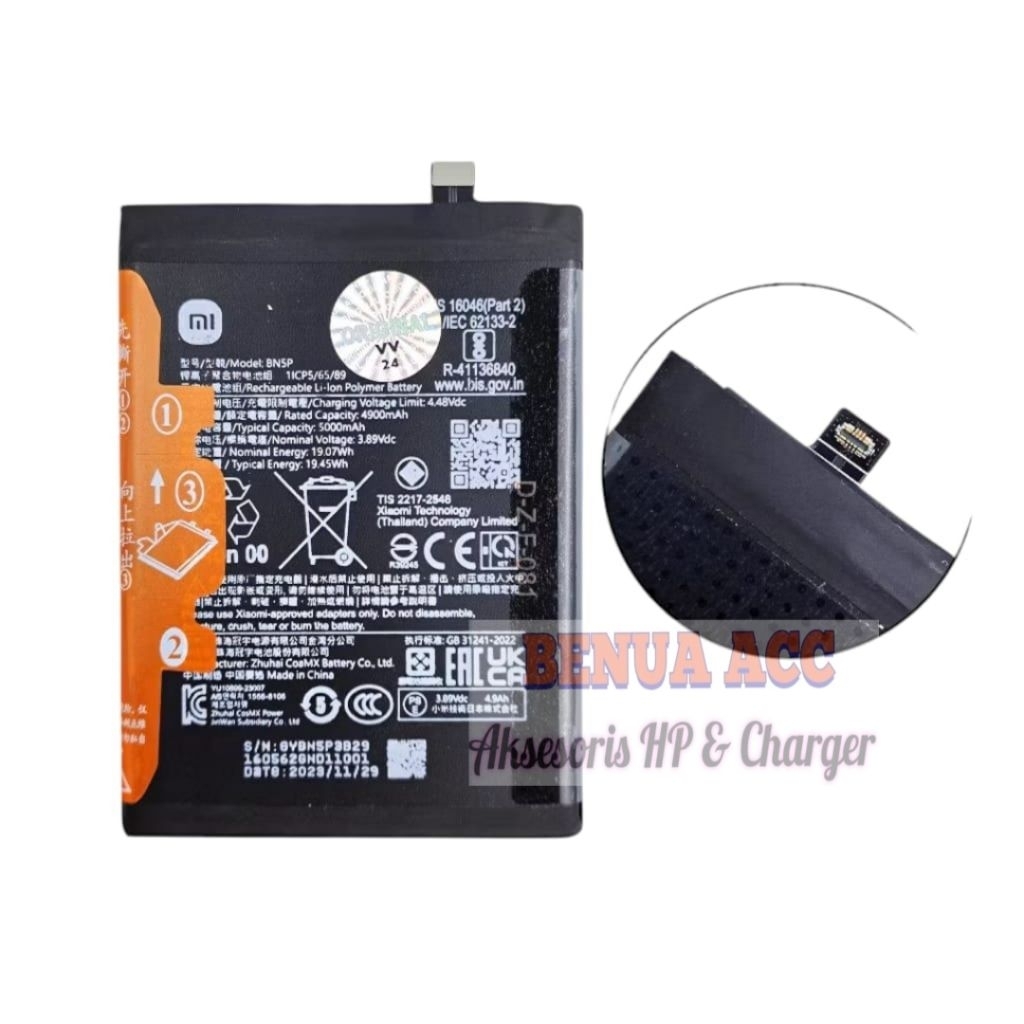 Jual Baterai Redmi Note 13 5G ( BN5P ) | Shopee Indonesia