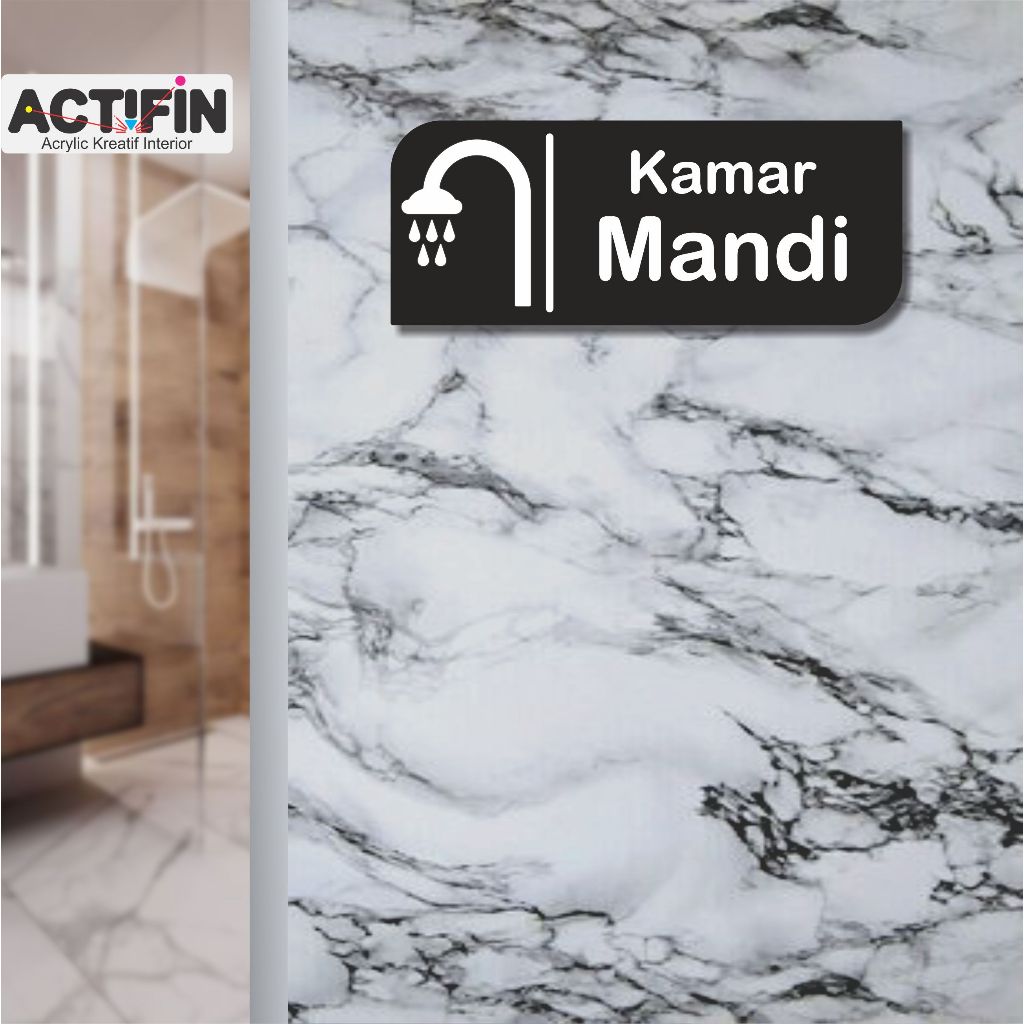 Jual Signe Akrilik Kamar Mandi - Papan Akrilik Kamar Mandi | Shopee ...