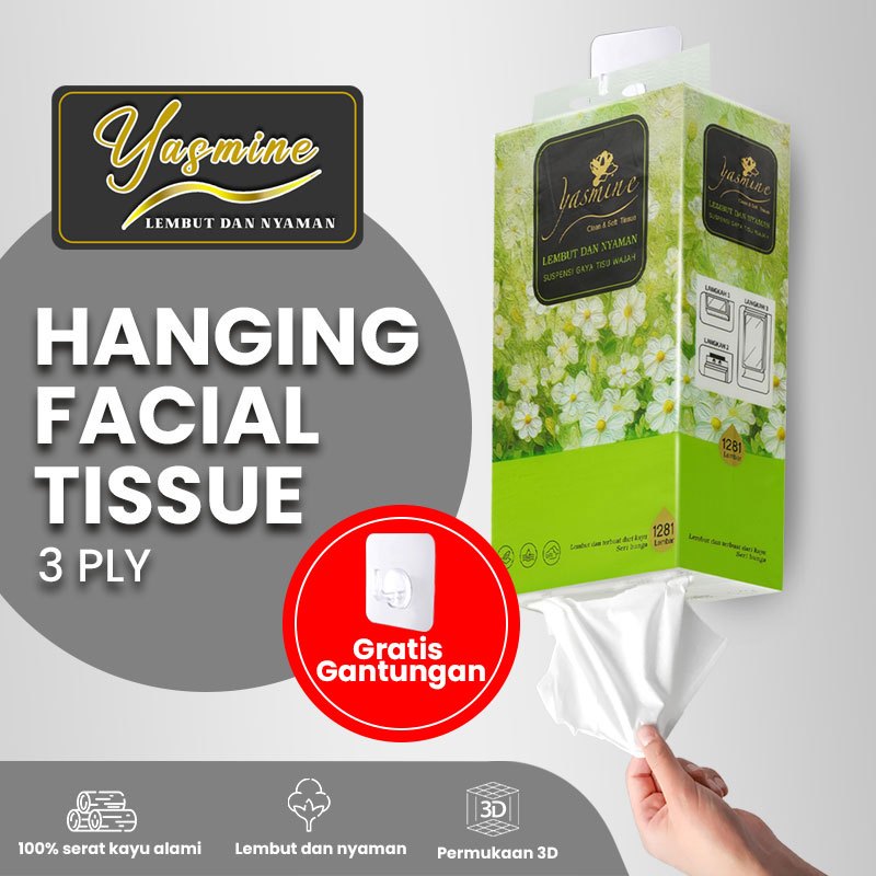 Jual [1 hook free]Yasimie Tisu Gantung tebal 3 PLY 1281 Helai untuk ...