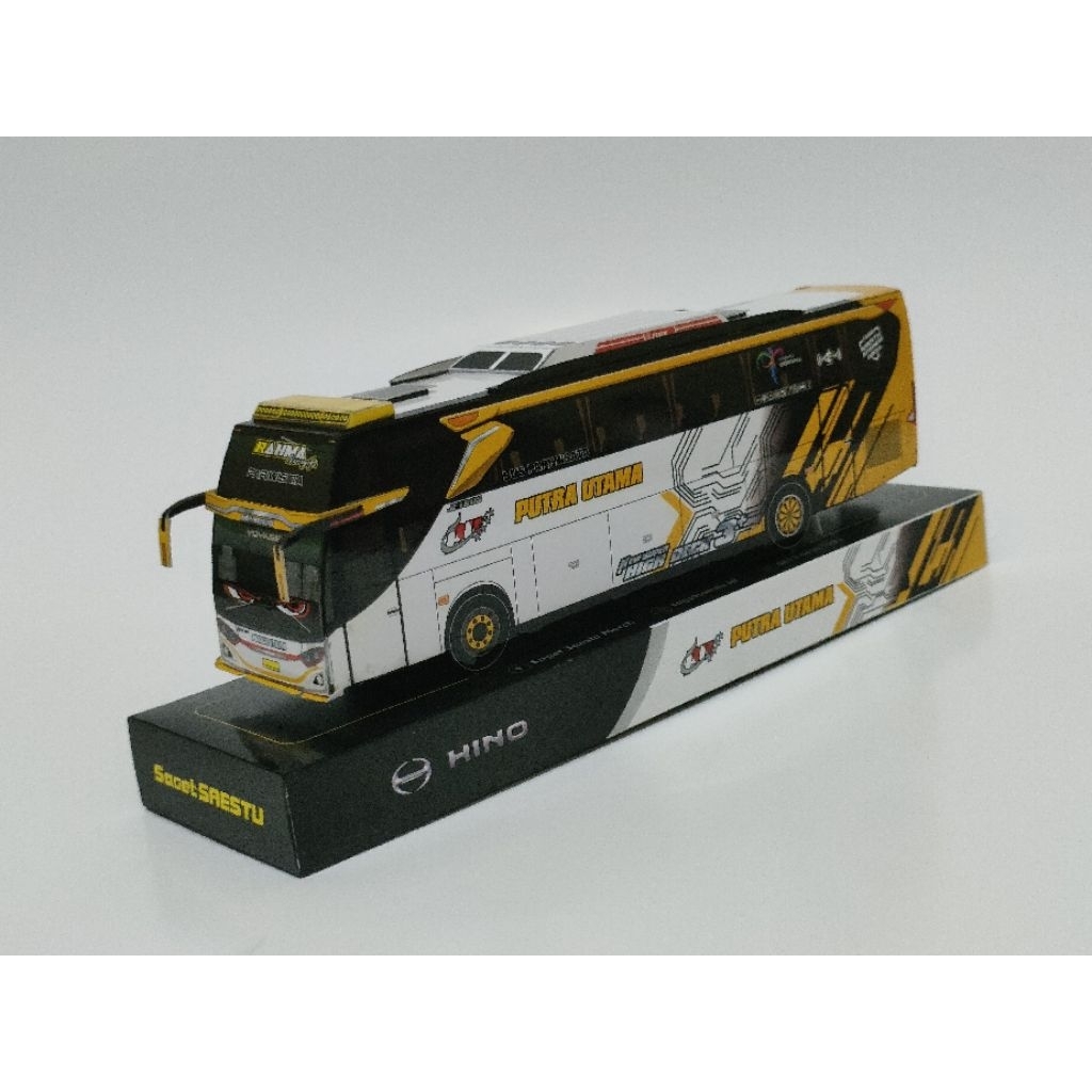 Jual MINIATUR BIS BUS PAPERCRAFT JETBUS 3 JB3 PUTRA UTAMA RAHMA ...