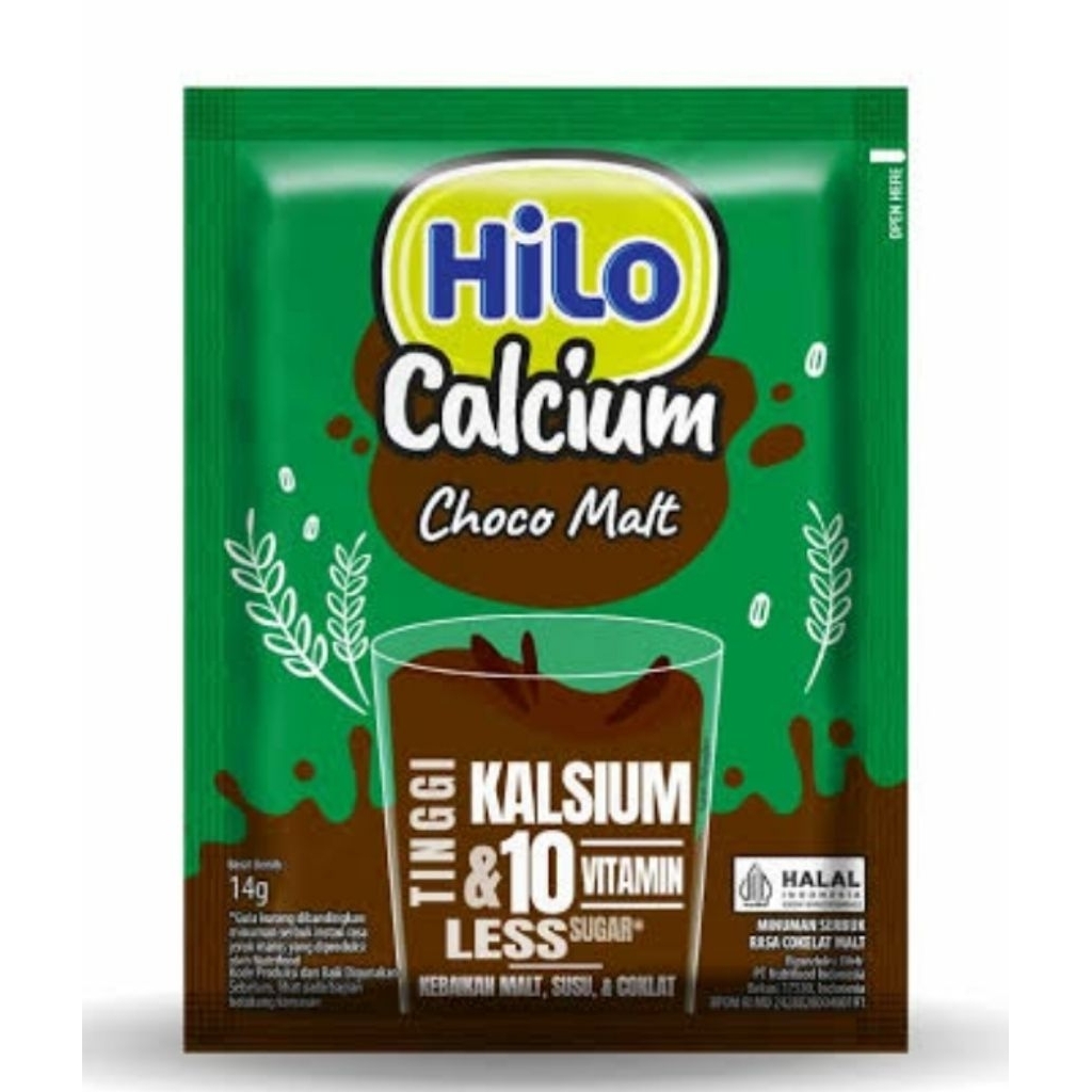 Jual Hi Lo Choco Malt Sachet 14 Gram / Susu Hilo Tinggi Kalsium ...