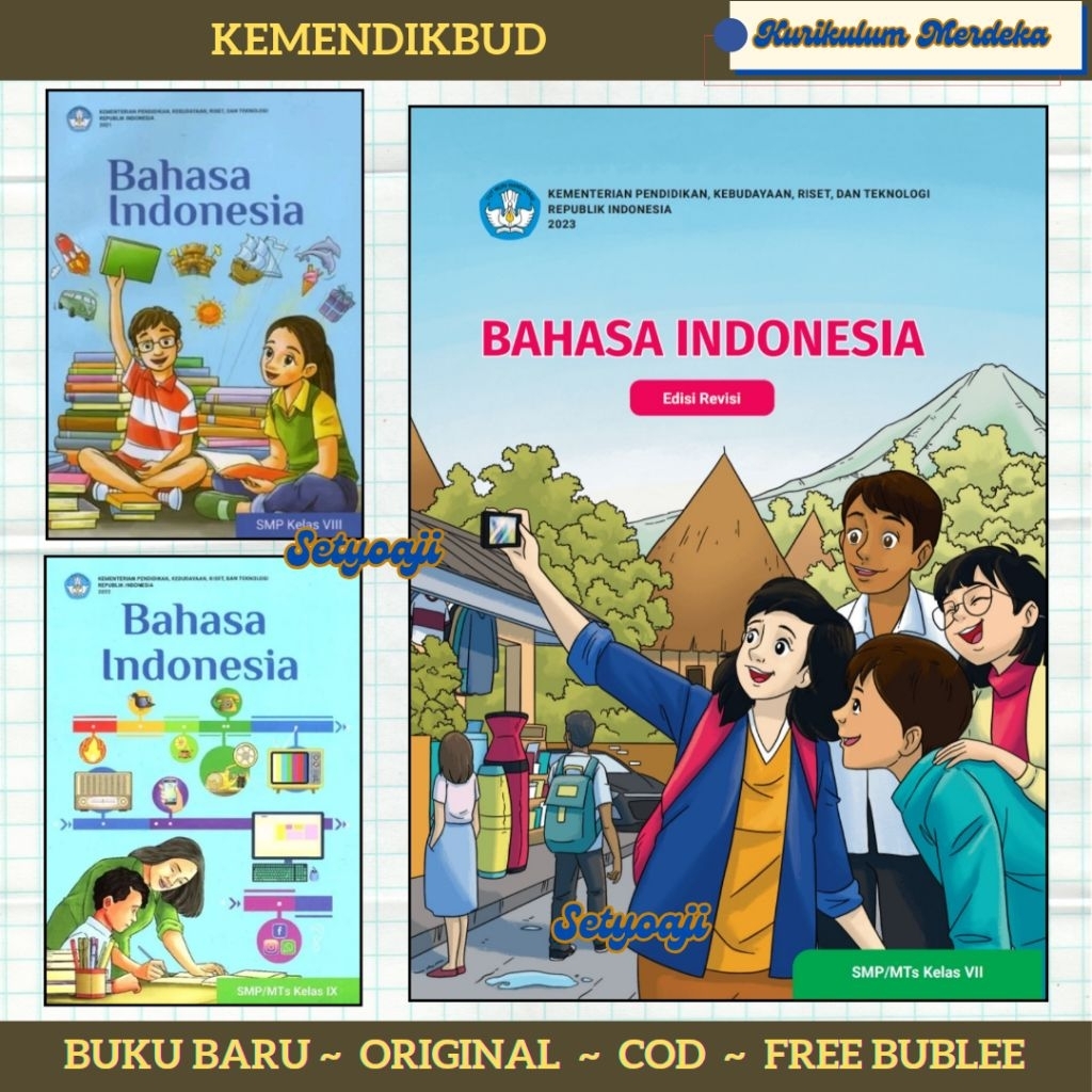 Jual Buku Siswa Bahasa Indonesia SMP/ MTs Kelas 7 8 9 Kurikulum Merdeka Kemendikbud | Shopee ...