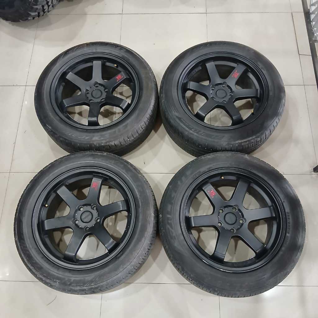 Jual VELG MOBIL RACING TE37 RING 18 LEBAR 8,5 PCD 5X114 + BAN FALKEN ...