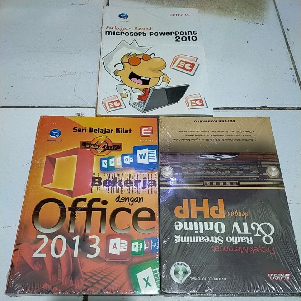 Jual Ori Buku komputer Bekerja dengan office 2013 Proyek membuat radio streaming & tv online ...