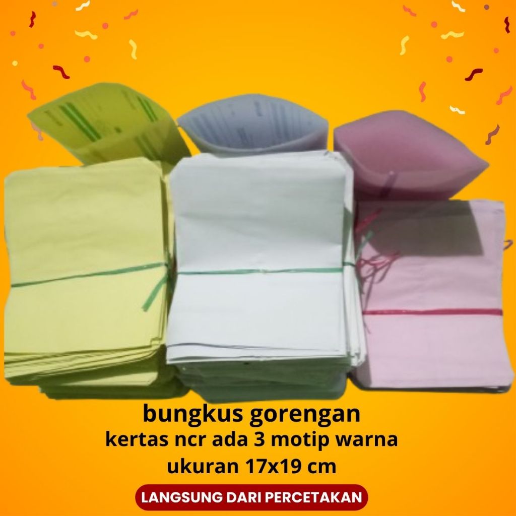 Jual Bungkus Gorengan Kertas Murah 50 pcs Bungkus Gorengan Custom ...
