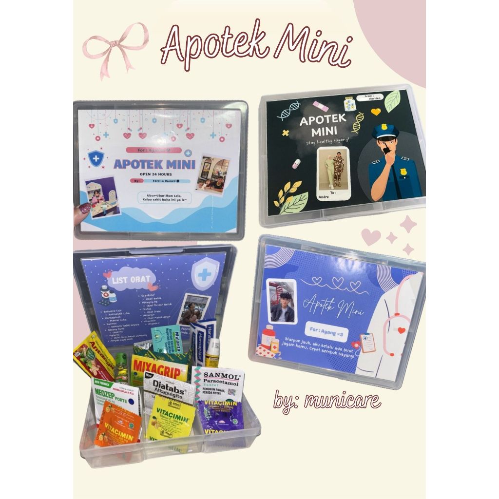 Jual Apotek Mini | Kado Untuk Pacar | Kotak Apotek Mini | Emergency Box ...