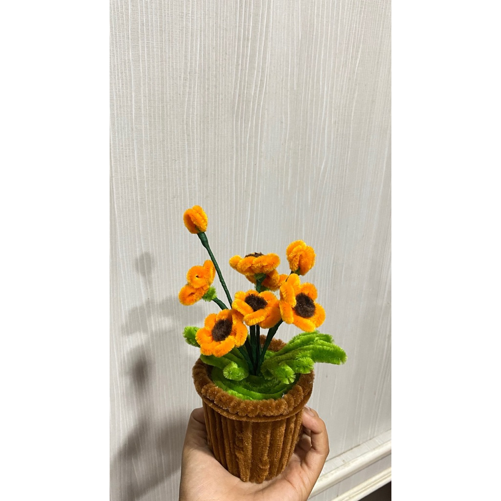 Jual Bunga Hias Kawat Bulu Handmade | Dekorasi Unik Lucu Estetik ...